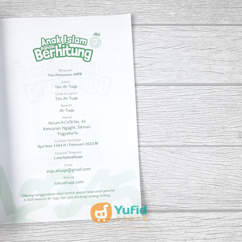 BUKU ANAK ISLAM PANDAI BERHITUNG JILID 3 (ATTUQA) – Yufid Store Toko Muslim BUKU ANAK ISLAM PANDAI BERHITUNG JILID 3 (ATTUQA) – Yufid Store Toko Muslim