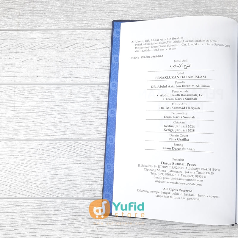 BUKU PENAKLUK DALAM ISLAM (DARUS SUNNAH) – Yufid Store Toko Muslim