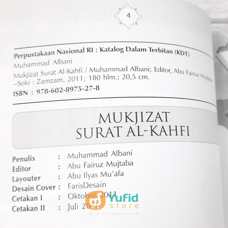 Buku Mukjizat Surat Al Kahfi Zam Zam Publishing Yufid Store Toko Muslim