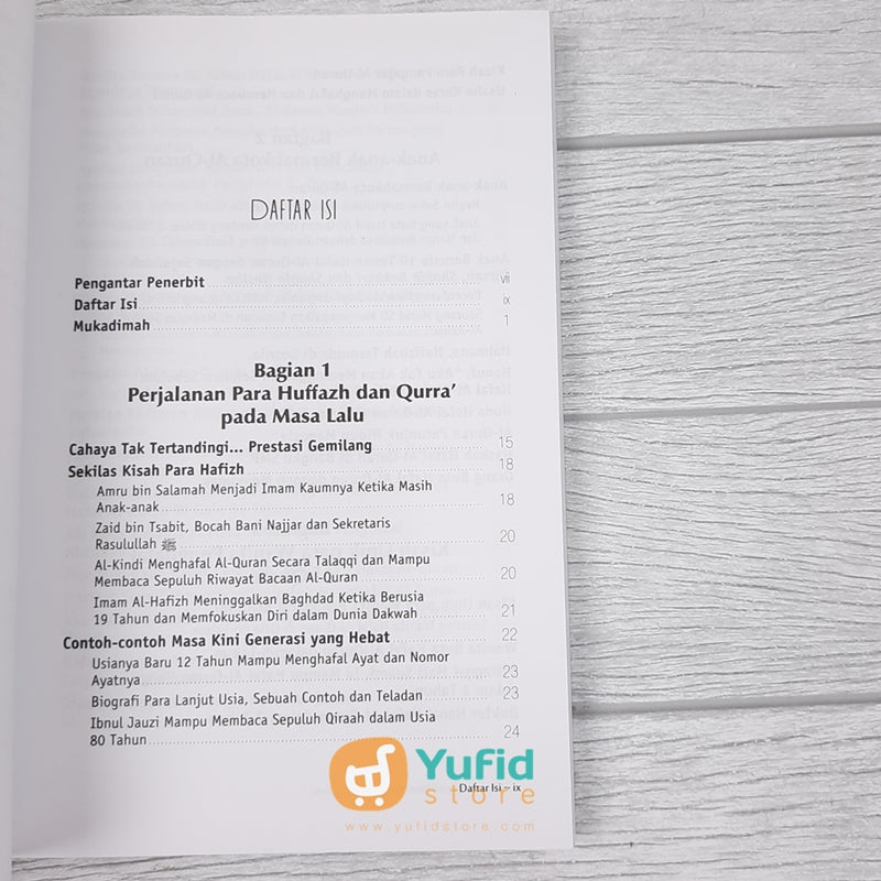 Buku Kisah Inspiratif Para Penghafal Al-Quran (WIP) – Yufid Store Toko Muslim