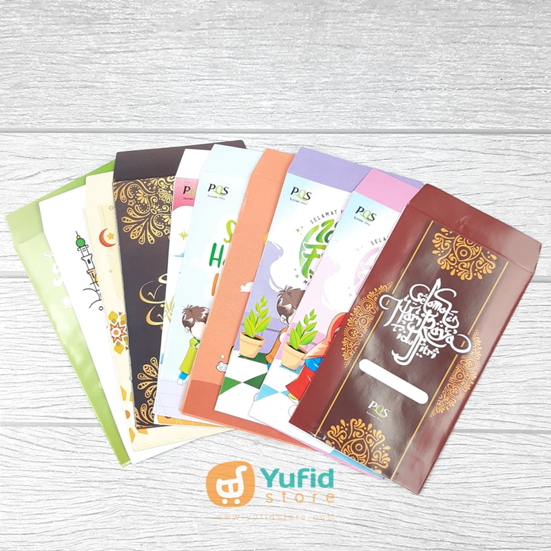 PAKET AMPLOP LEBARAN - SET ISI 100 AMPLOP (PQS) – Yufid Store Toko Muslim