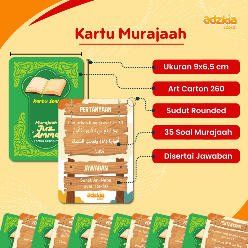 BOARD GAME LANGKAH MURAJAAH JUZ AMMA SAMBIL BERMAIN (ADZKIA BOOKS ...