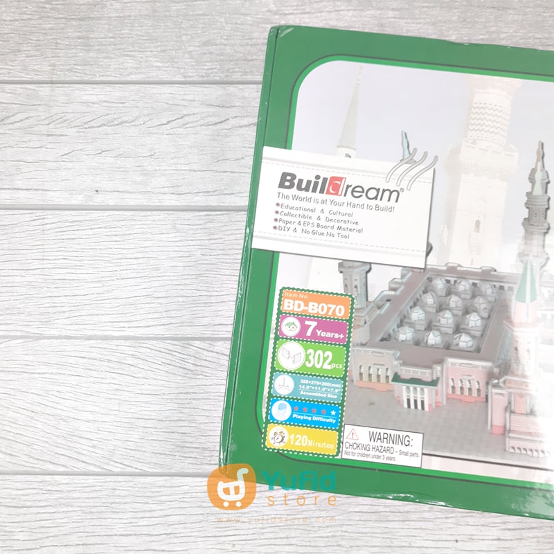 BUILDREAM 3D PUZZLE MASJID NABAWI BD-B070 – Yufid Store Toko Muslim
