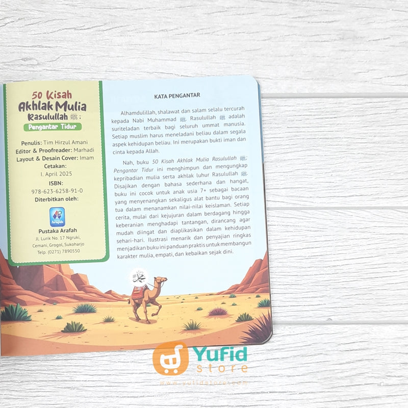 BUKU 50 KISAH AKHLAK MULIA RASULULLAH - PENGANTAR TIDUR (ARAFAH KIDS ...