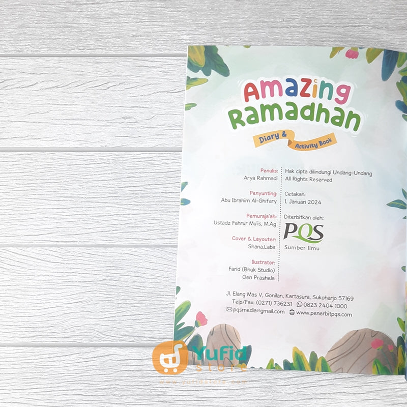 BUKU AMAZING RAMADHAN - DIARY & ACTIVITY BOOK (PQS) – Yufid Store Toko ...