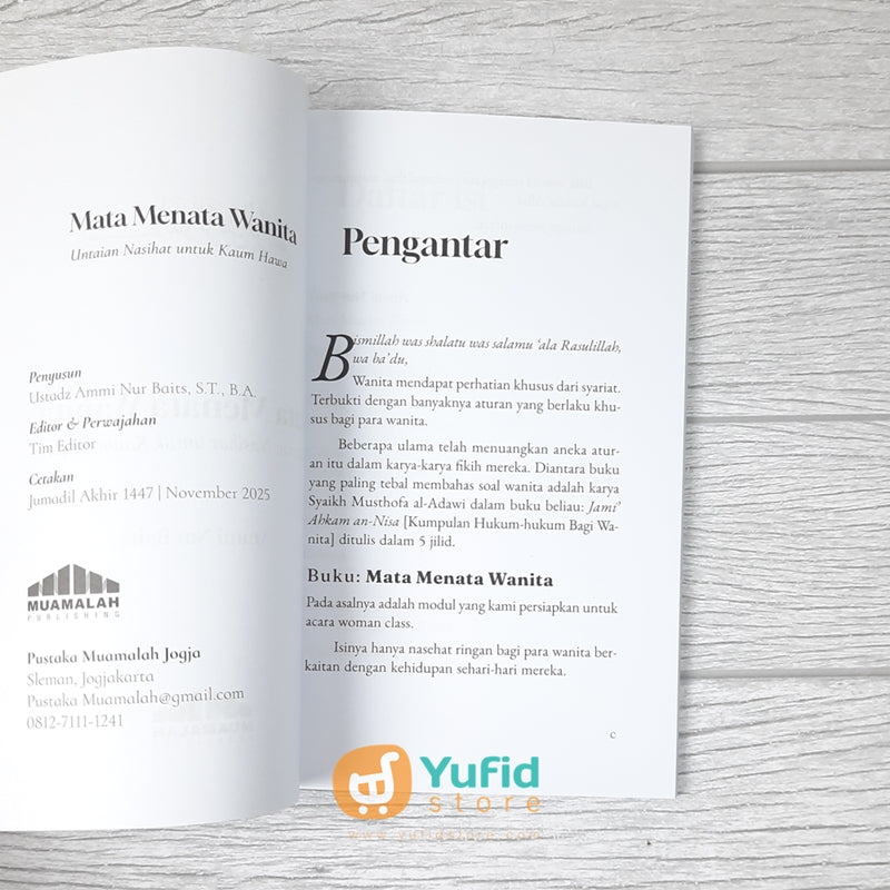 BUKU MATA MENATA WANITA - UNTAIAN NASIHAT UNTUK KAUM HAWA (MUAMALAH PU ...