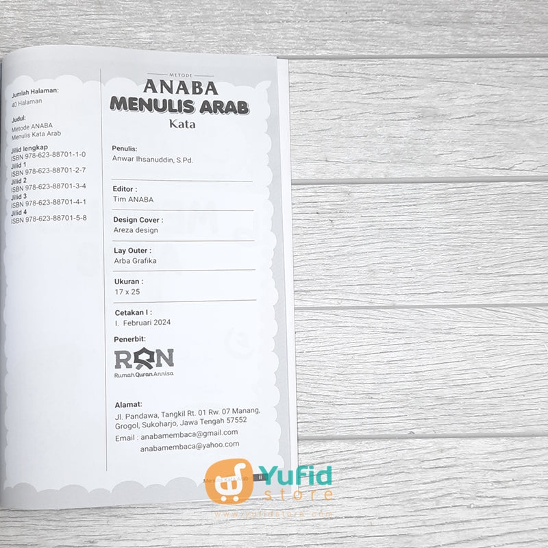 BUKU MENULIS ARAB HURUF HIJAIYAH JILID 3 - METODE ANABA (RUMAH QURAN A ...