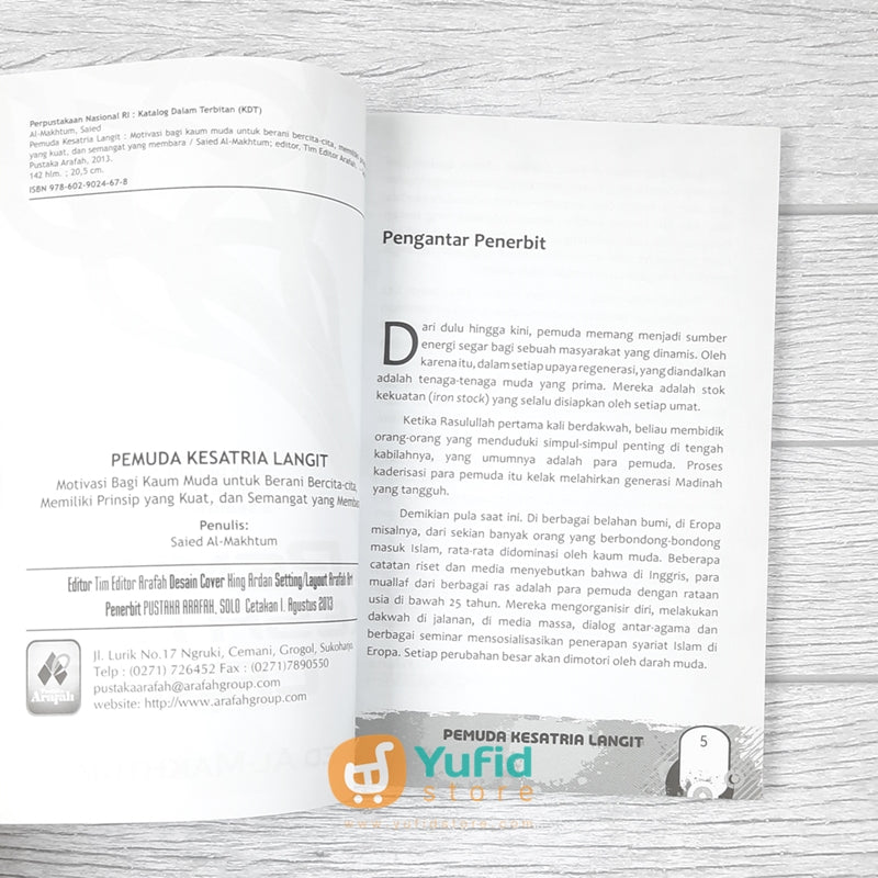 BUKU PEMUDA KESATRIA LANGIT (PUSTAKA ARAFAH) – Yufid Store Toko Muslim