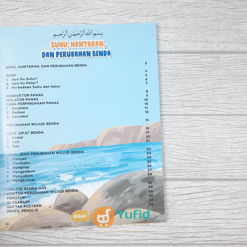 BUKU SUHU, HANTARAN, DAN PERUBAHAN BENDA (AHLAN) – Yufid Store Toko Muslim