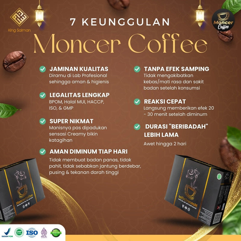 KOPI HERBAL STAMINA MONCER COFFEE - PAKET BOKS ISI 8 SACHET – Yufid ...