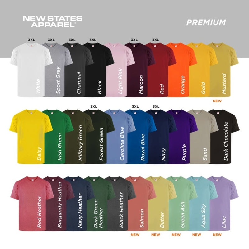 Kaos Polos NSA Premium 24s - New States Apparel Premium Cotton 7200 ...