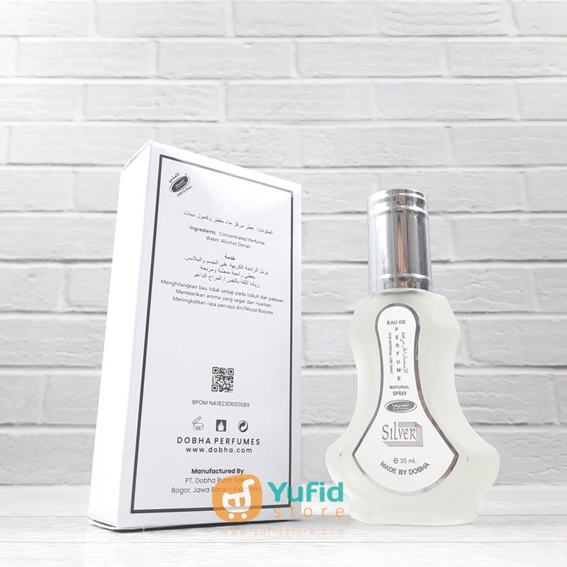 PARFUM DOBHA SILVER 35 ML SPRAY – Yufid Store Toko Muslim
