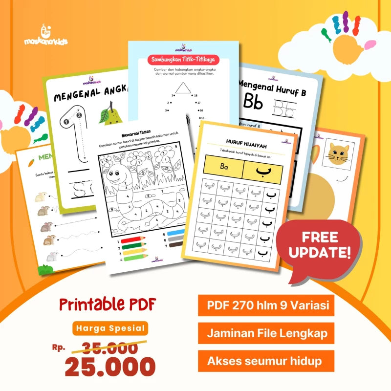 PRINTABLE ACTIVITY WORKSHEET WORKBOOK LEMBAR AKTIVITAS ANAK MUSLIM (MA – Yufid Store Toko Muslim