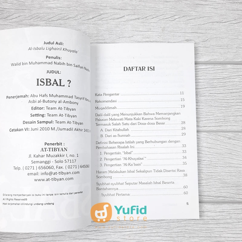 BUKU ISBAL (AT TIBYAN) – Yufid Store Toko Muslim