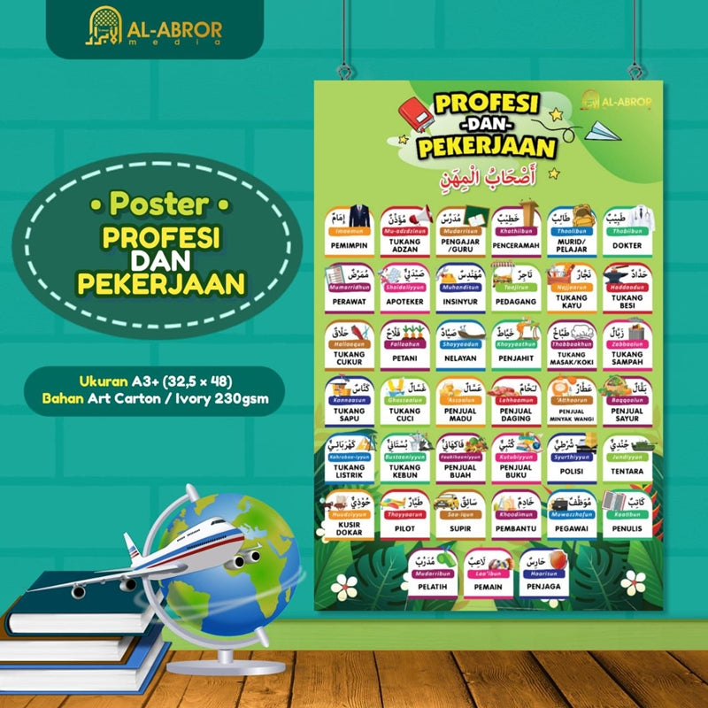 POSTER PROFESI DAN PEKERJAAN (AL-ABROR MEDIA) – Yufid Store Toko Muslim