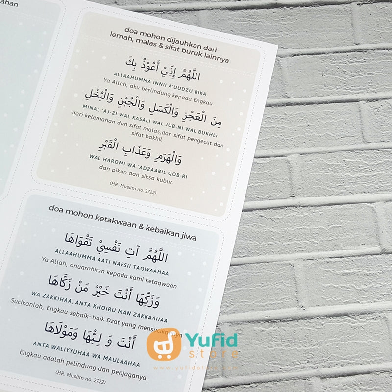 Poster Doa Dijauhkan Dari Malas – Yufid Store Toko Muslim